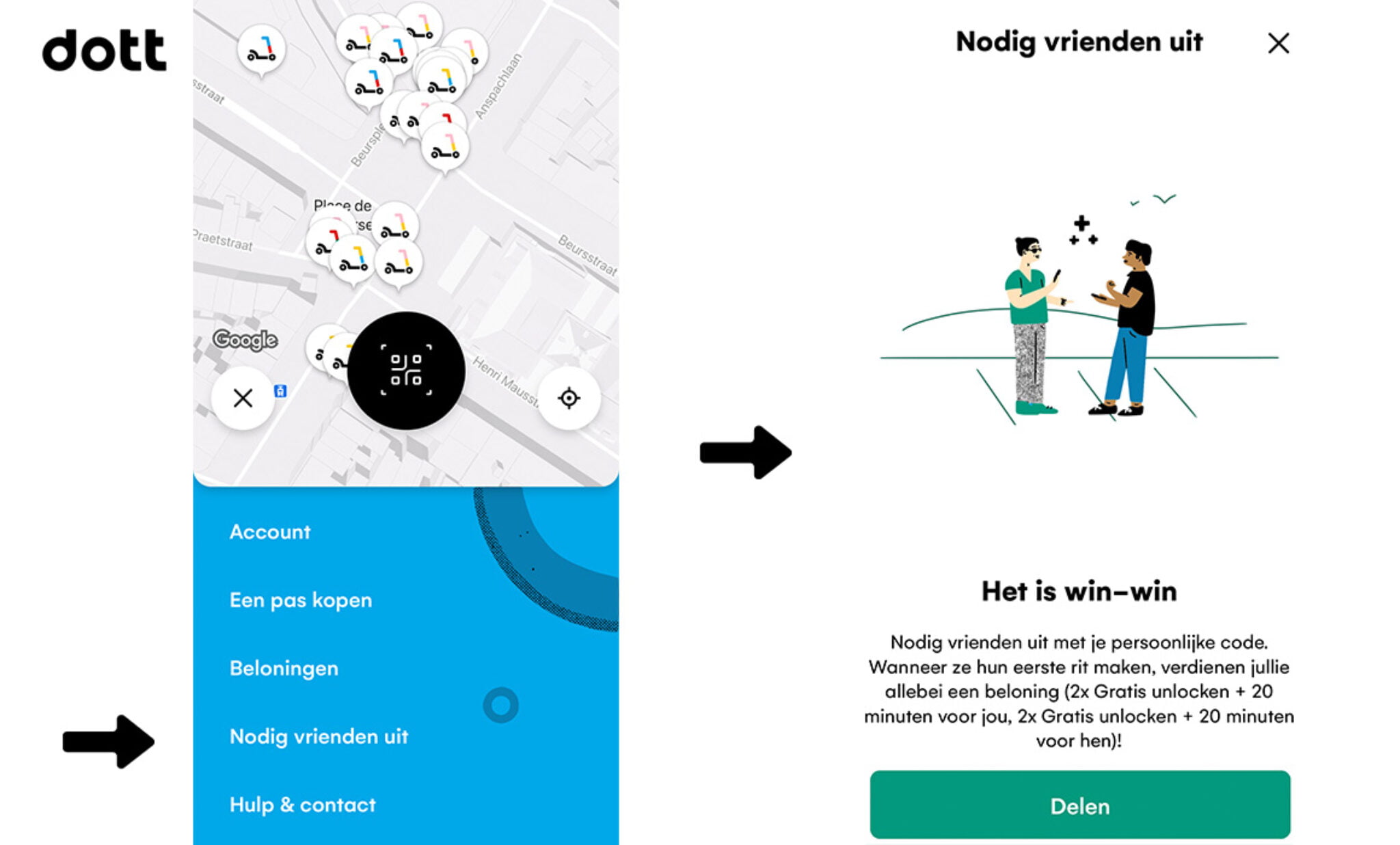 Dott step huren? Zó doe je dat (+ gratis ritten)